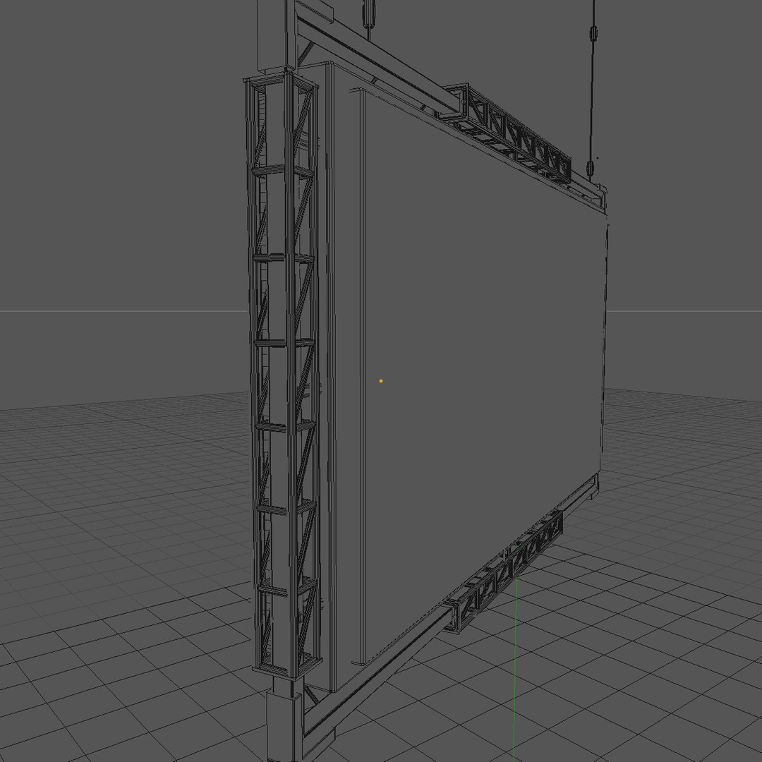 3d Video Screen Jumbotron Model