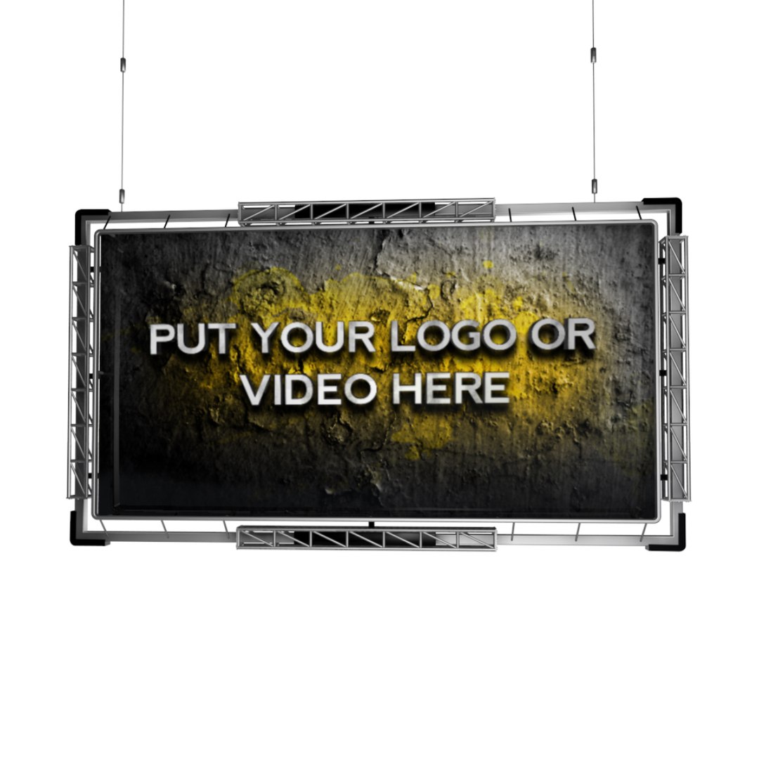 3d Video Screen Jumbotron Model