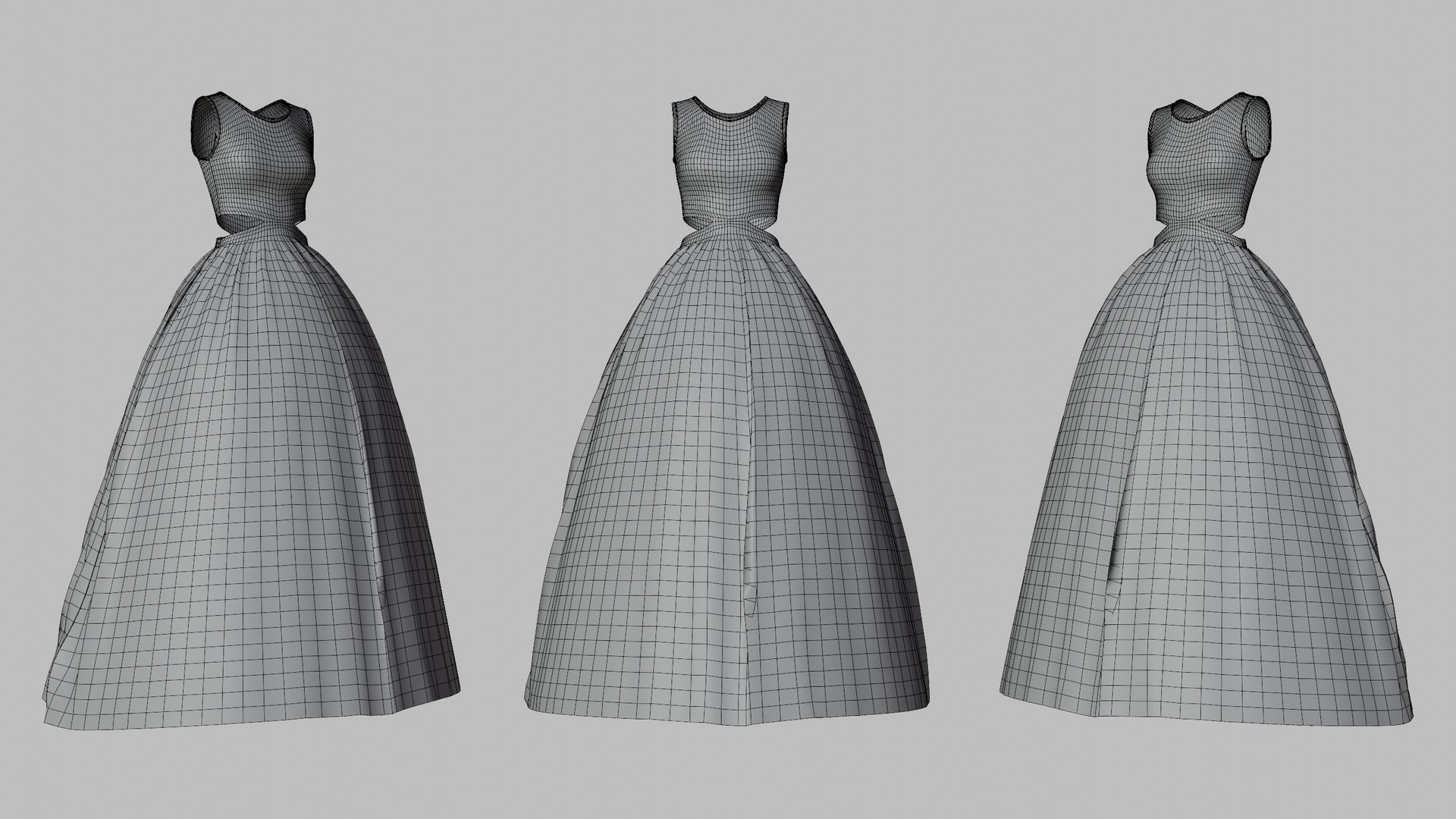 3D Model Dress 32 Velvet Frost - TurboSquid 2500632