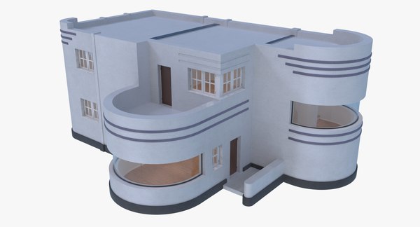 Streamline moderne interior 3D model | 1142811 | TurboSquid