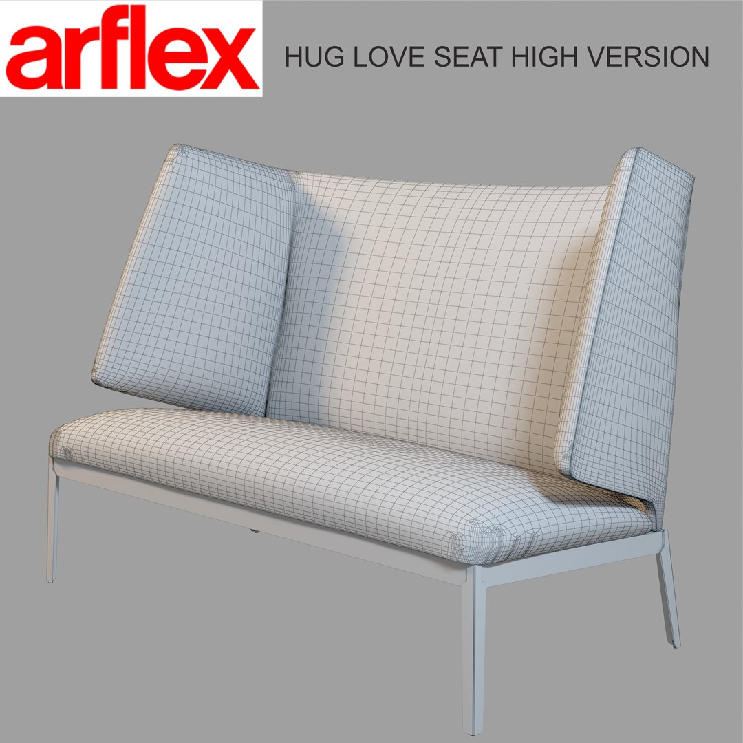 3d arflex hug love seat model