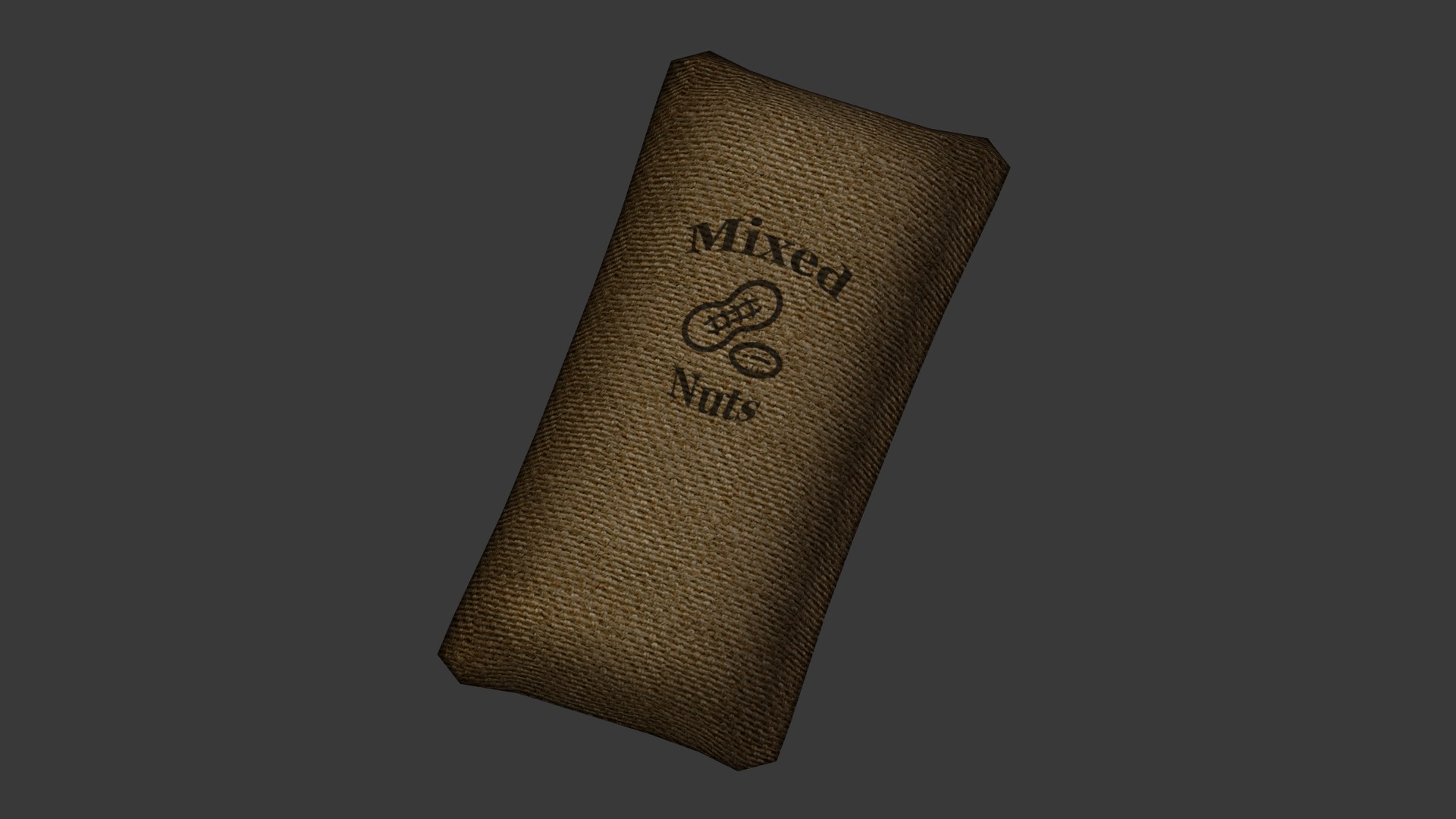 3D Sack Of Nuts Model - TurboSquid 1883877
