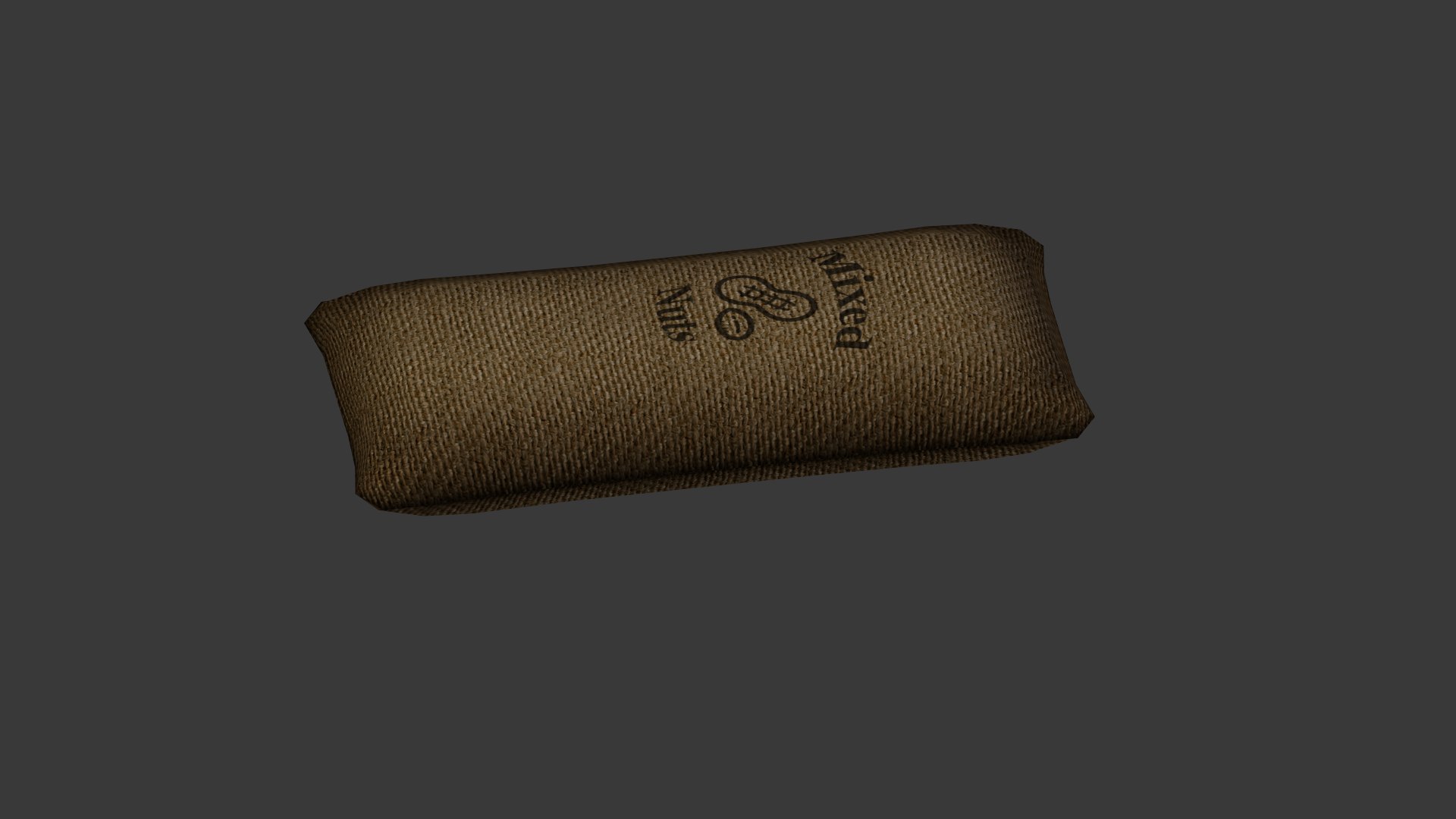 3D Sack Of Nuts Model - TurboSquid 1883877