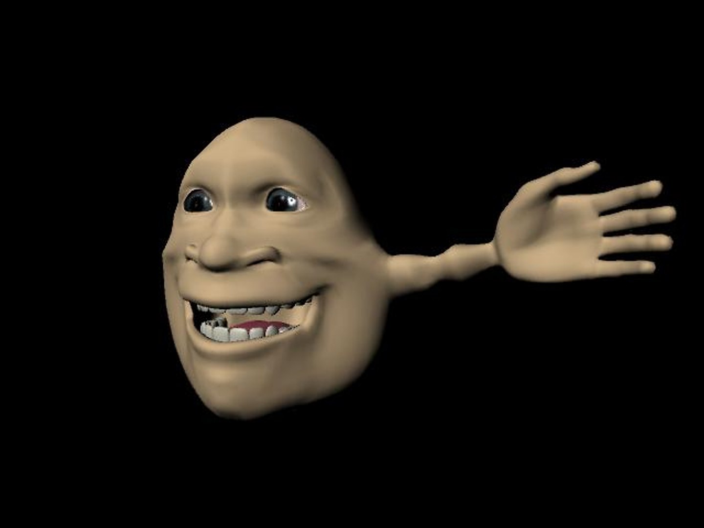 3d Silly Character Face Head