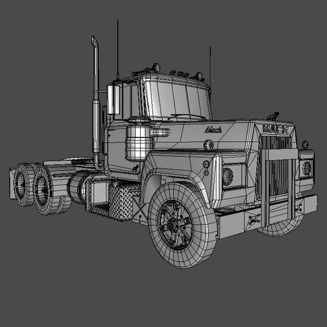 3d R600 Semi Truck Model
