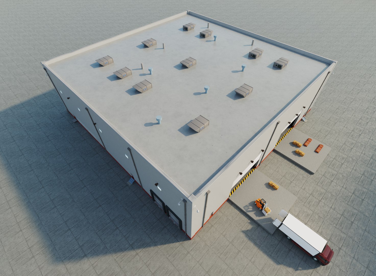 3D Warehouse Cargo Depot Interior Exterior - TurboSquid 1769153