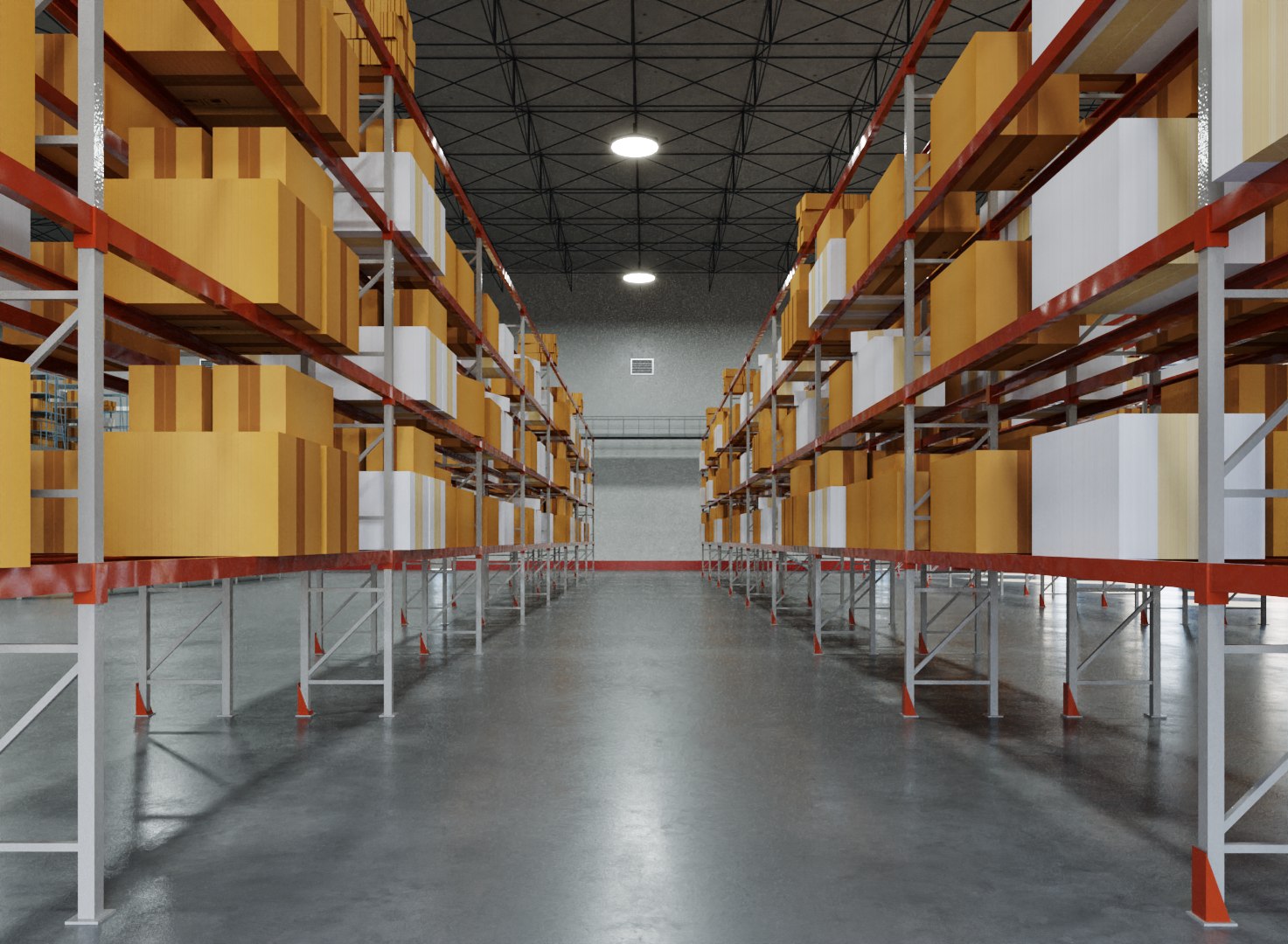 3D Warehouse Cargo Depot Interior Exterior - TurboSquid 1769153