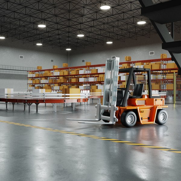 modelo 3d Almacén Cargo Depot Interior Exterior - TurboSquid 1769153