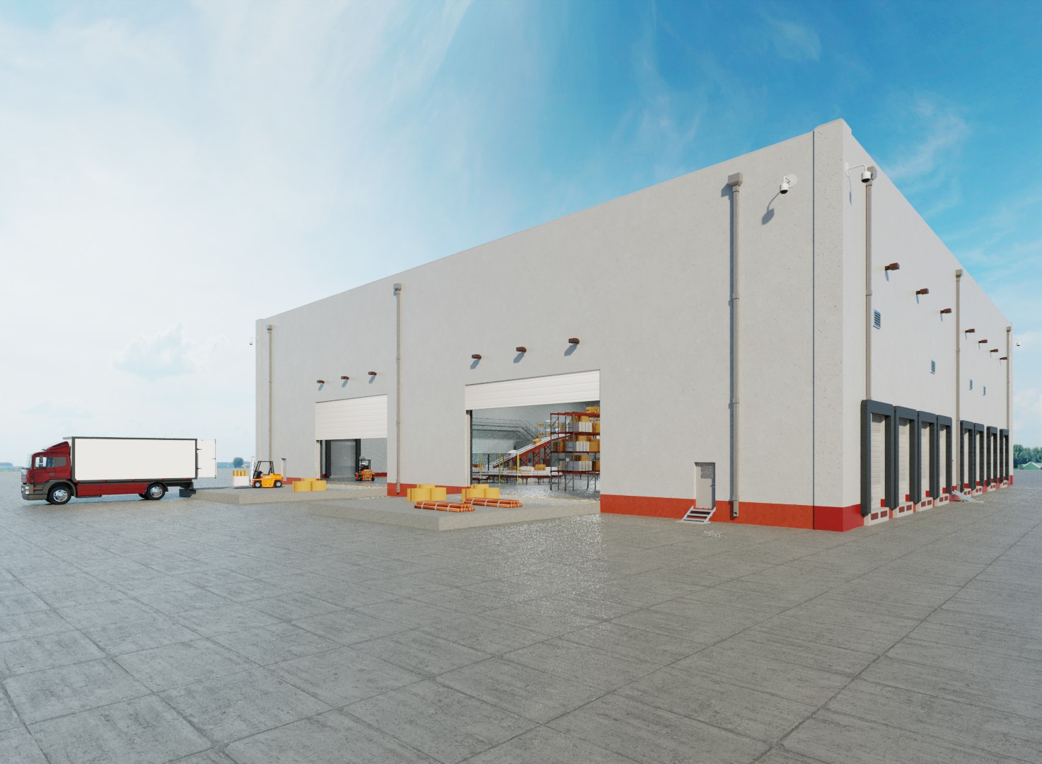 3D Warehouse Cargo Depot Interior Exterior - TurboSquid 1769153