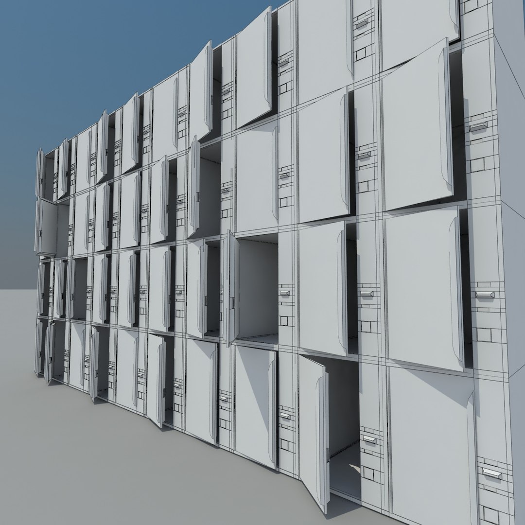 metal storage 3d model