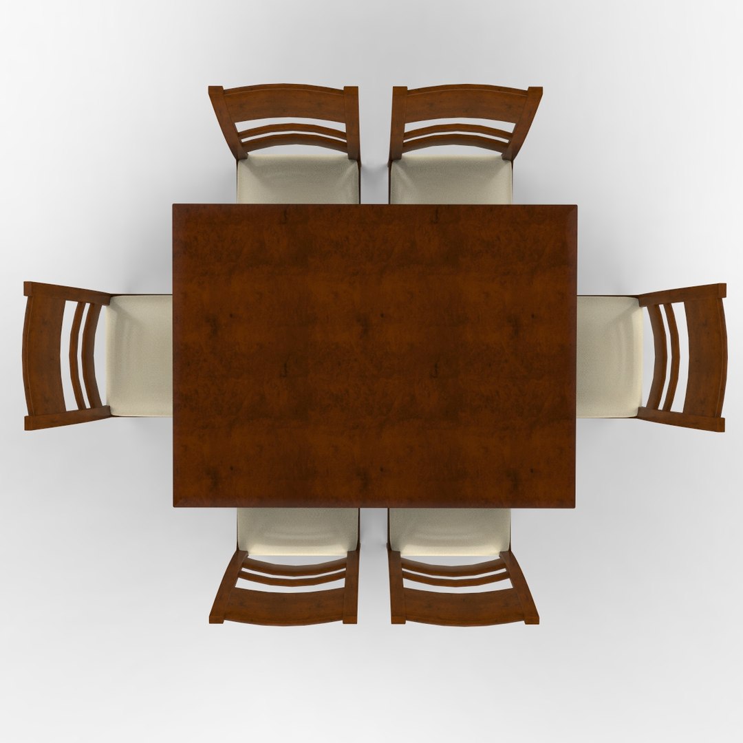 3d Dining Set Model