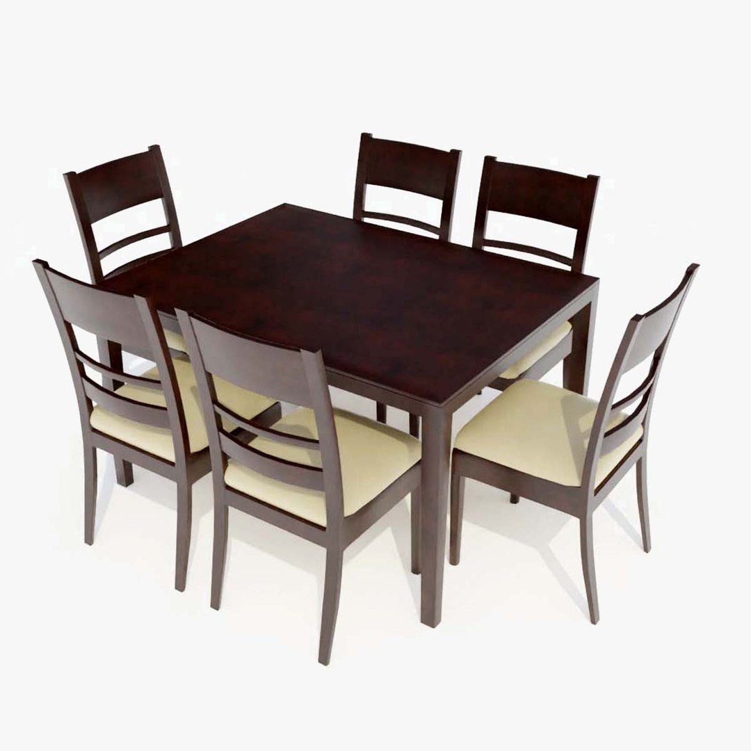 3d Dining Set Model