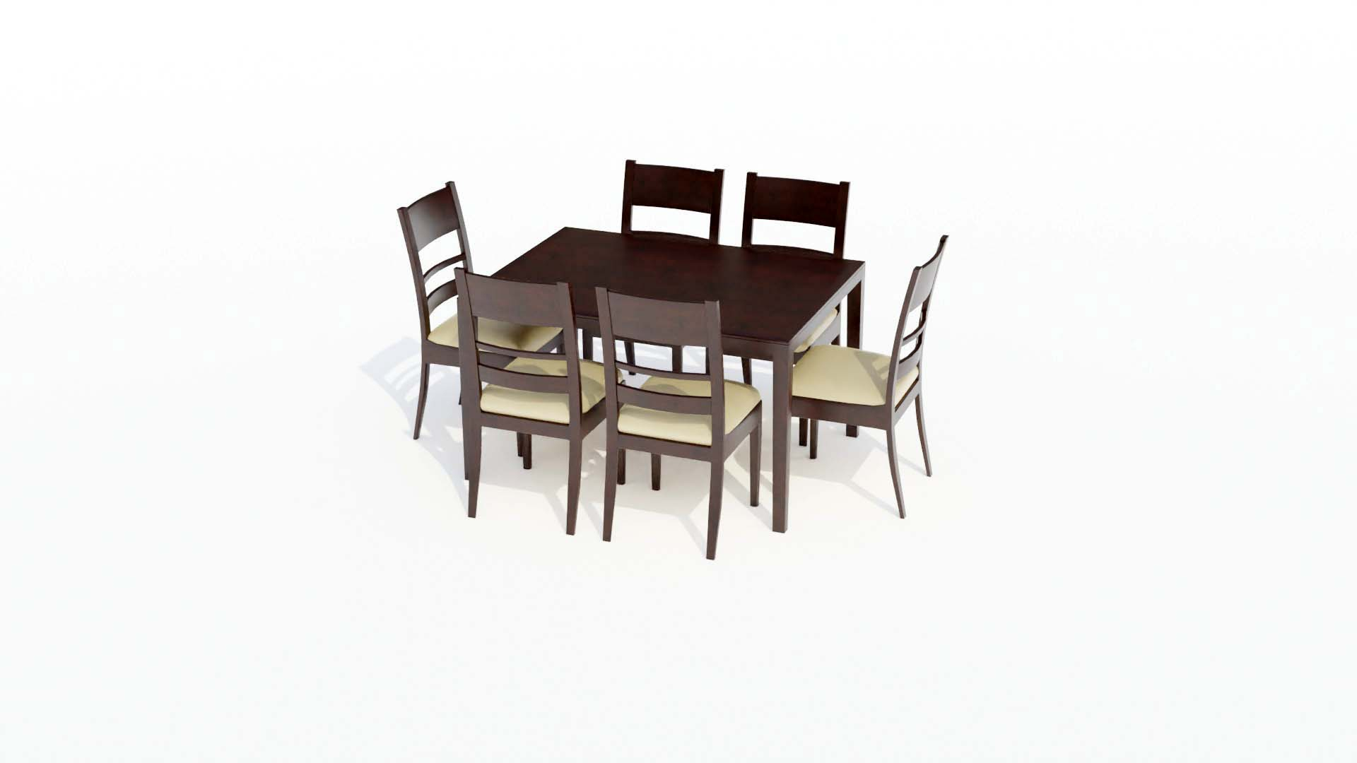 3d Dining Set Model
