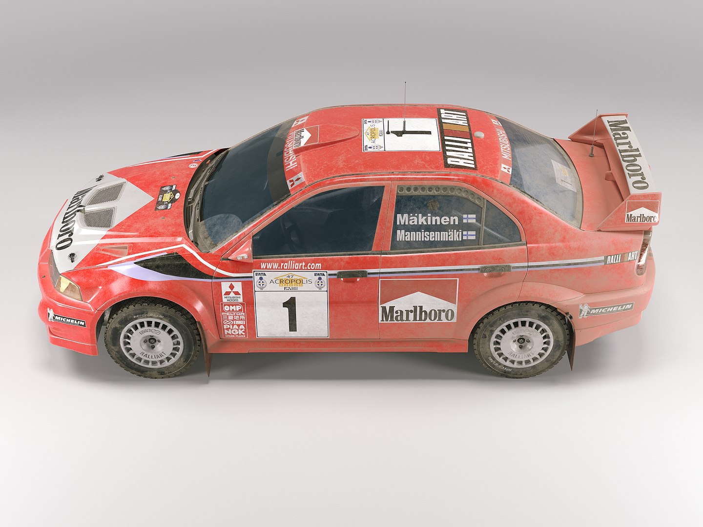 Mitsubishi Lancer Evo IV WRC 2000 3D Model - TurboSquid 2109249