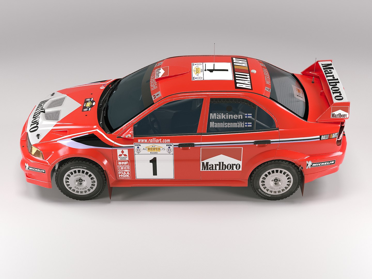 Mitsubishi Lancer Evo IV WRC 2000 3D Model - TurboSquid 2109249