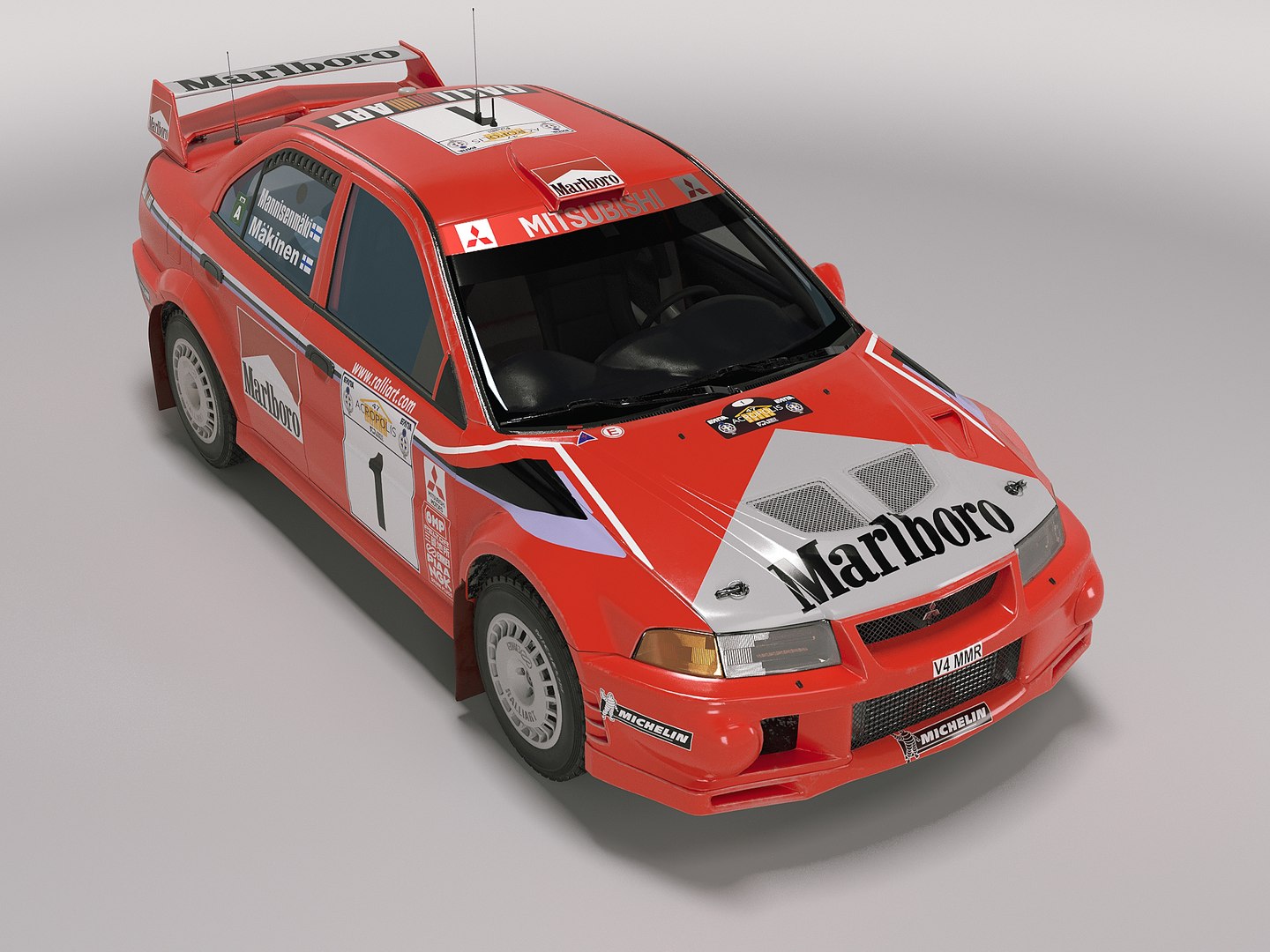 Mitsubishi Lancer Evo IV WRC 2000 3D Model - TurboSquid 2109249