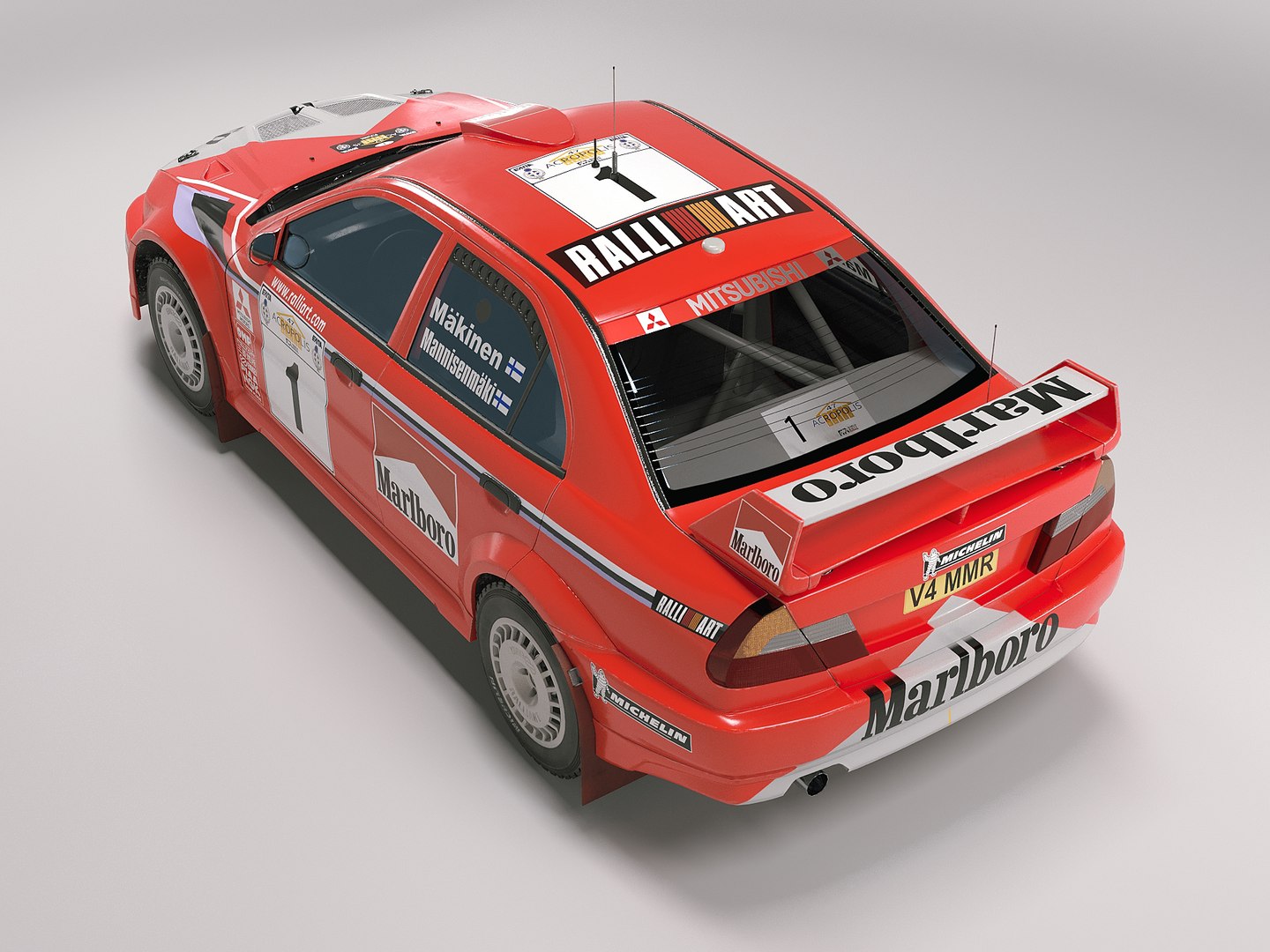 Mitsubishi Lancer Evo IV WRC 2000 3D Model - TurboSquid 2109249