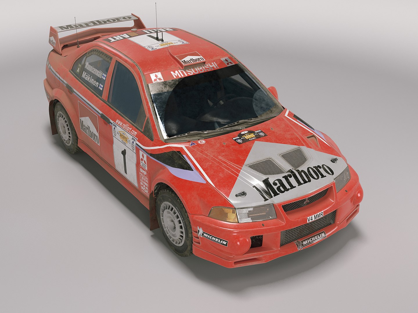 Mitsubishi Lancer Evo IV WRC 2000 3D Model - TurboSquid 2109249