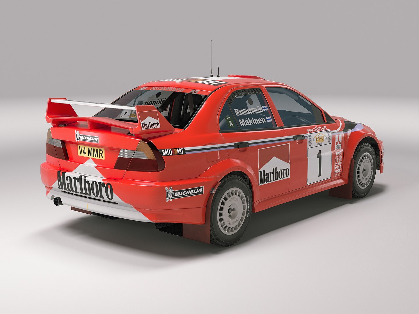 Mitsubishi Lancer Evo IV WRC 2000 3D Model - TurboSquid 2109249