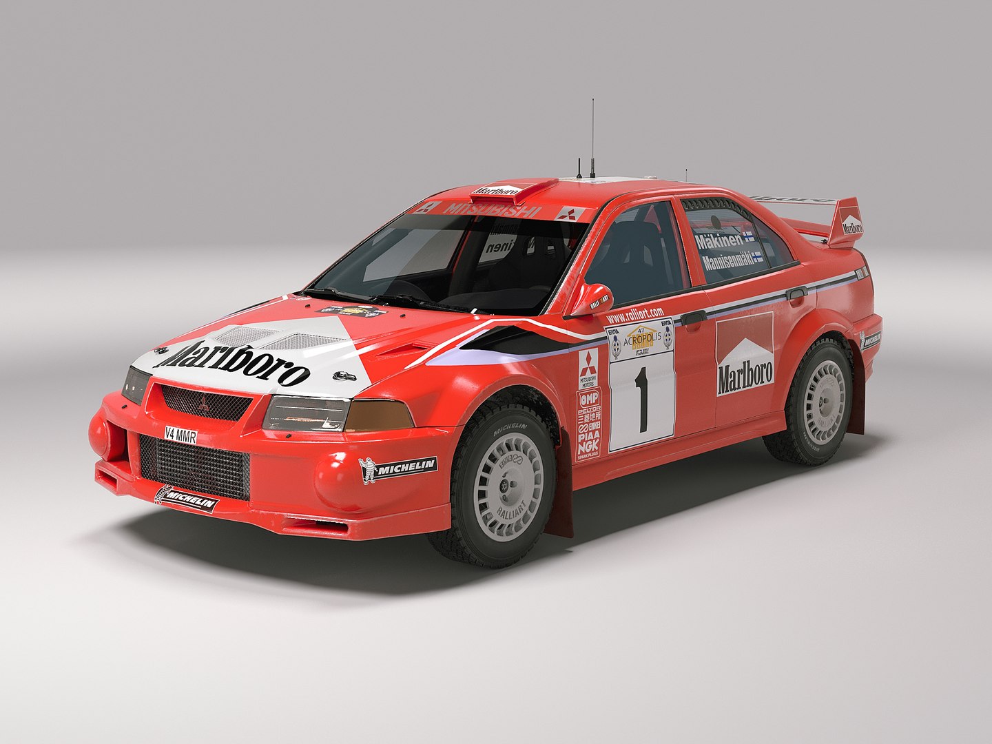 Mitsubishi Lancer Evo IV WRC 2000 3D Model - TurboSquid 2109249