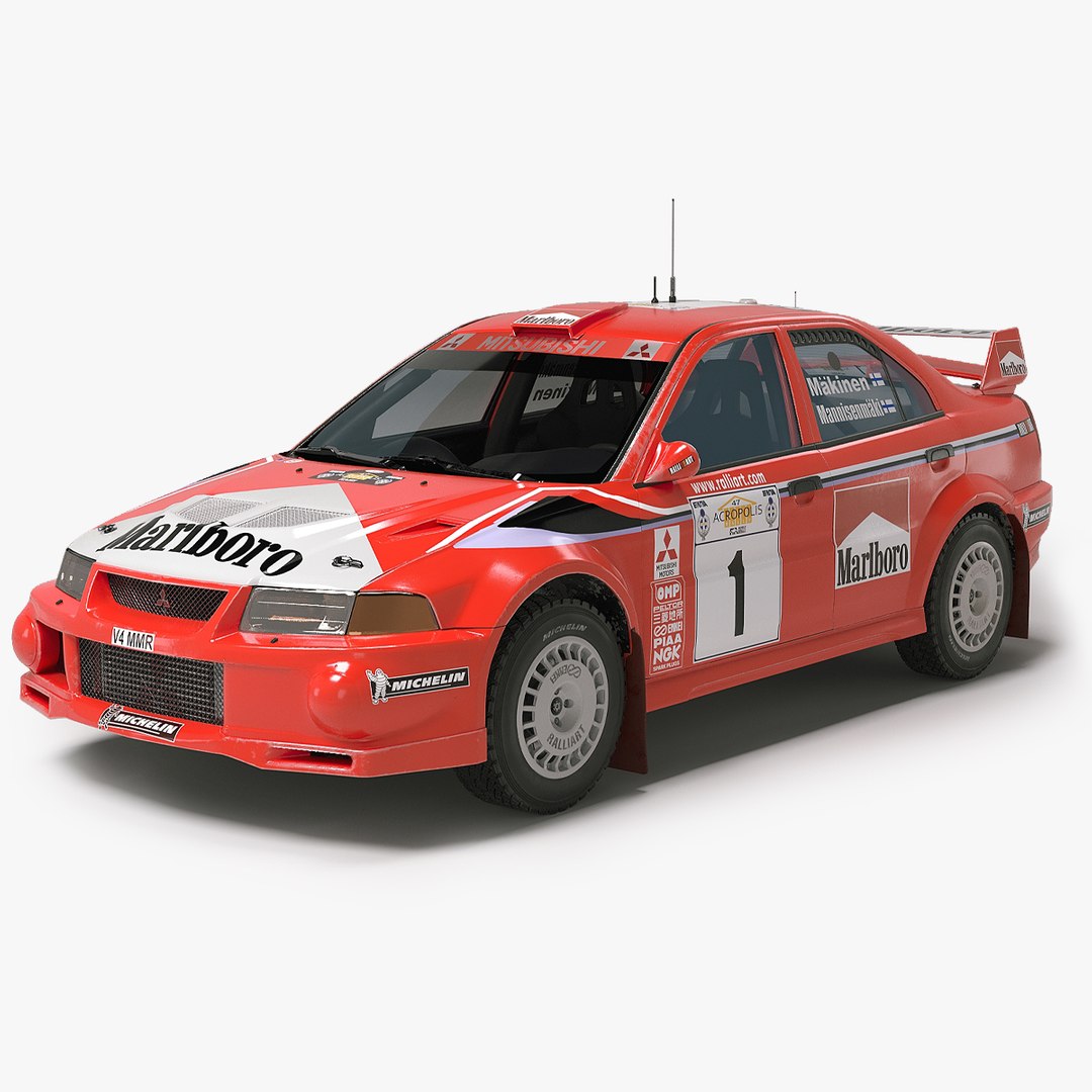 Mitsubishi Lancer Evo IV WRC 2000 3D model - TurboSquid 2109249