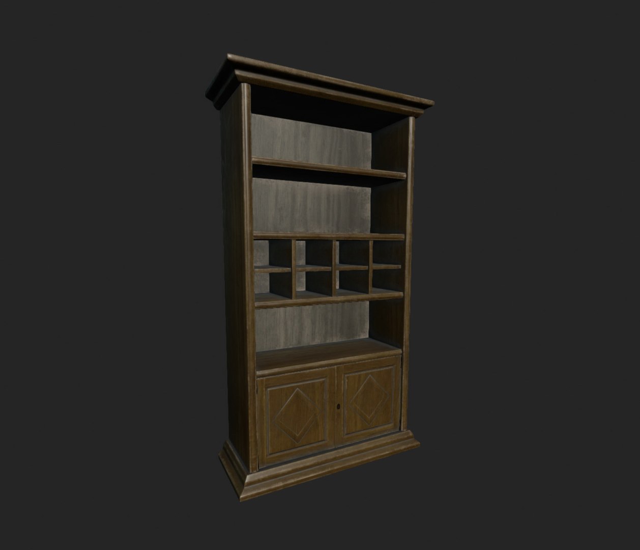 Simple bookcase 3D model - TurboSquid 1560269