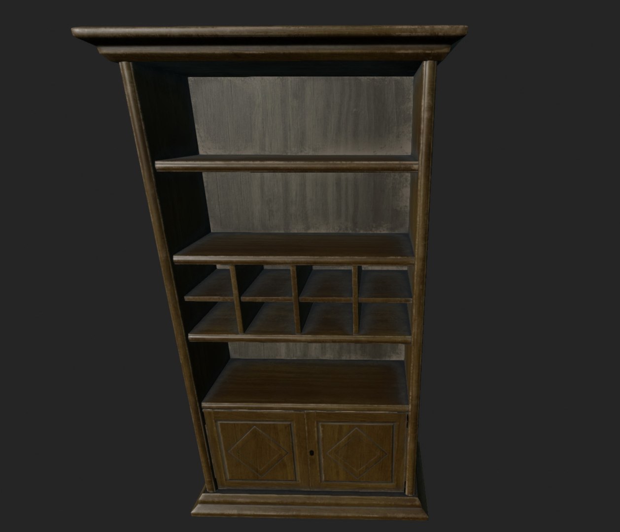 Simple bookcase 3D model - TurboSquid 1560269