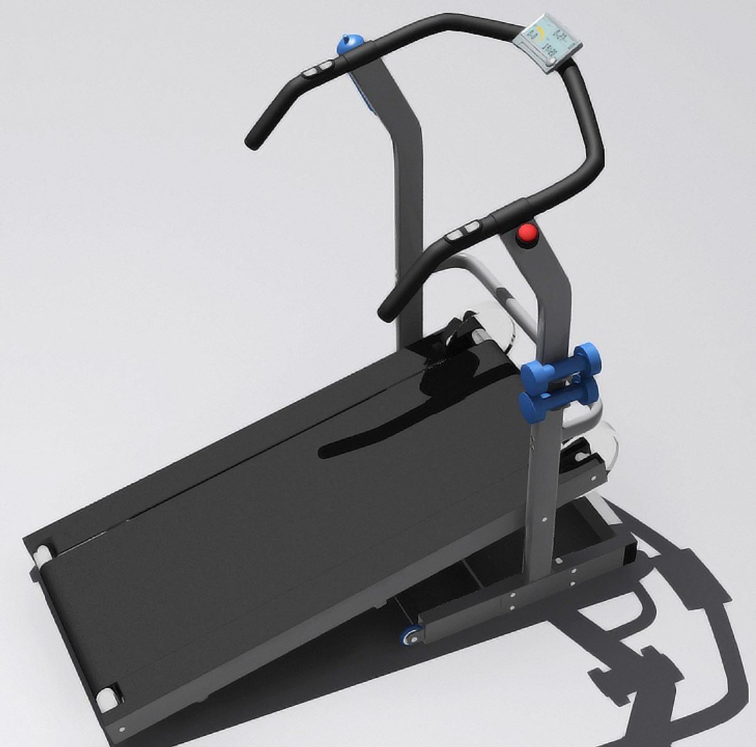 Treadmill Workout 3d Model