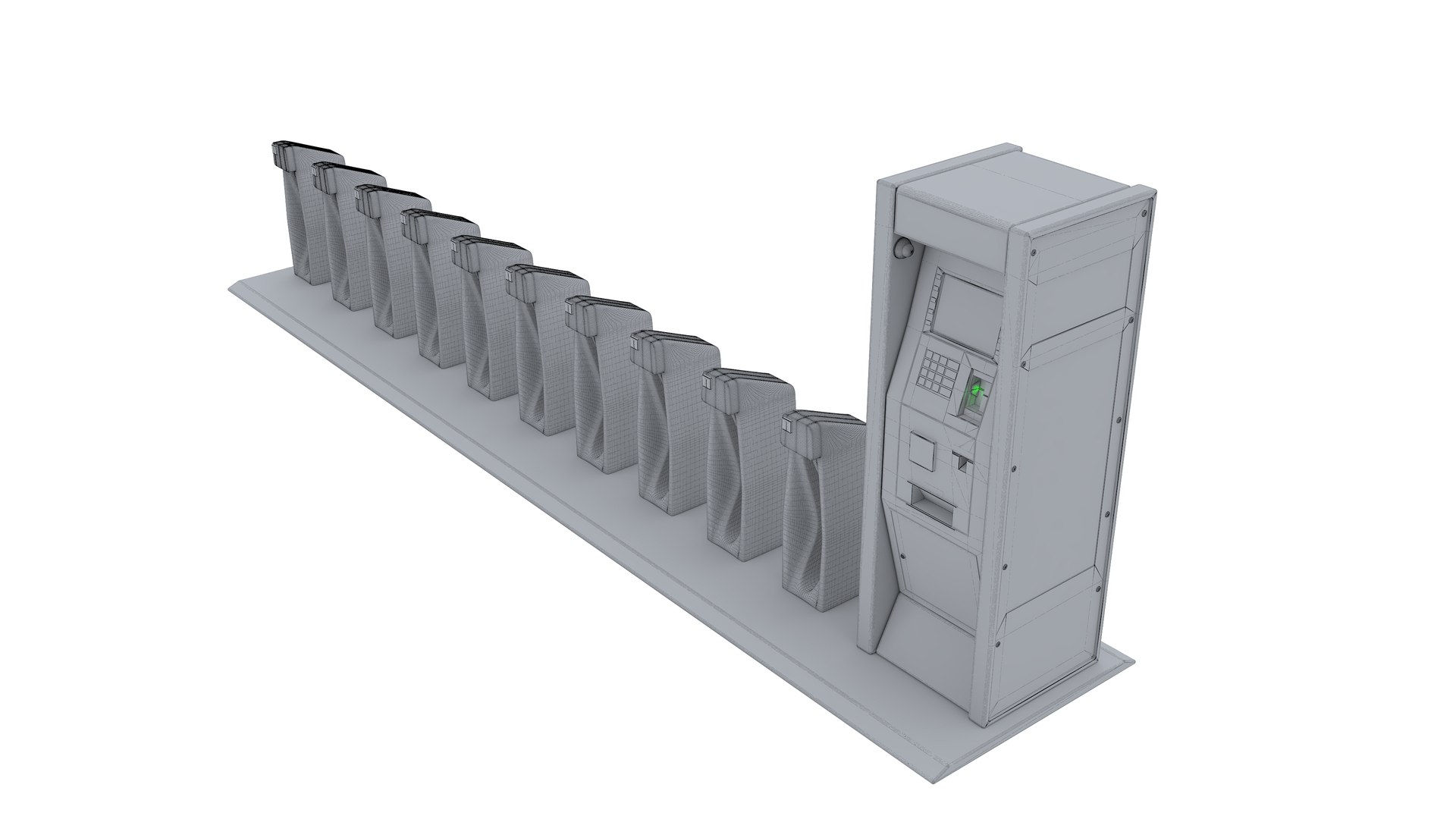 3D Bike Rack - TurboSquid 2230106