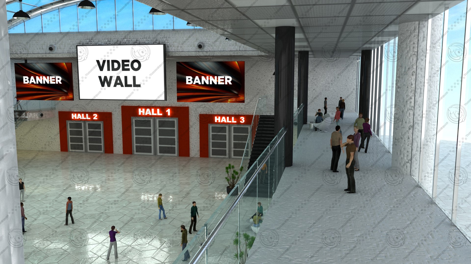 3D Model Virtual Lobby Congress - TurboSquid 1692010