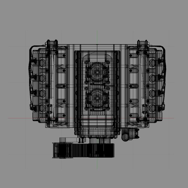 v8 compressor engine obj