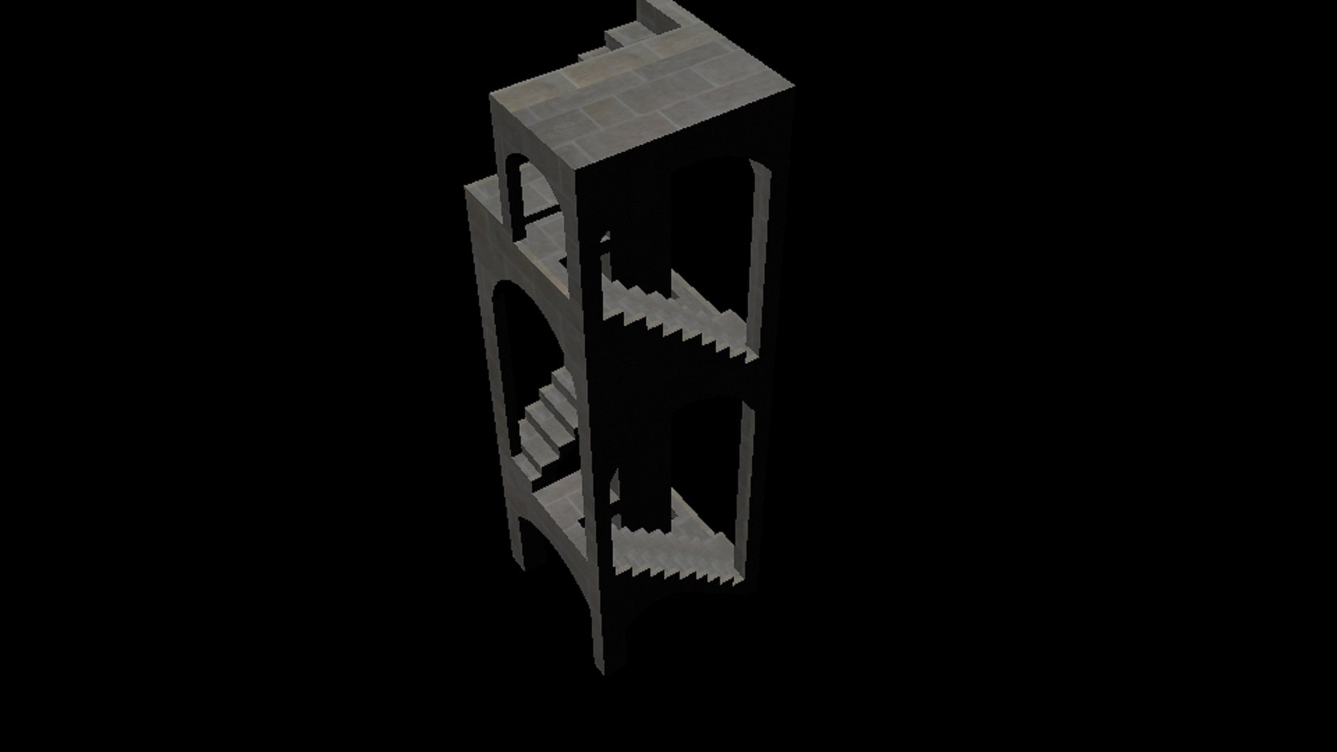 Multi-tiered Staircase 3D Model - TurboSquid 1810017