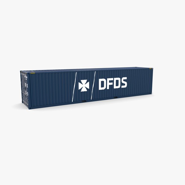 3D 40ft Shipping Container DFDS - TurboSquid 1836915