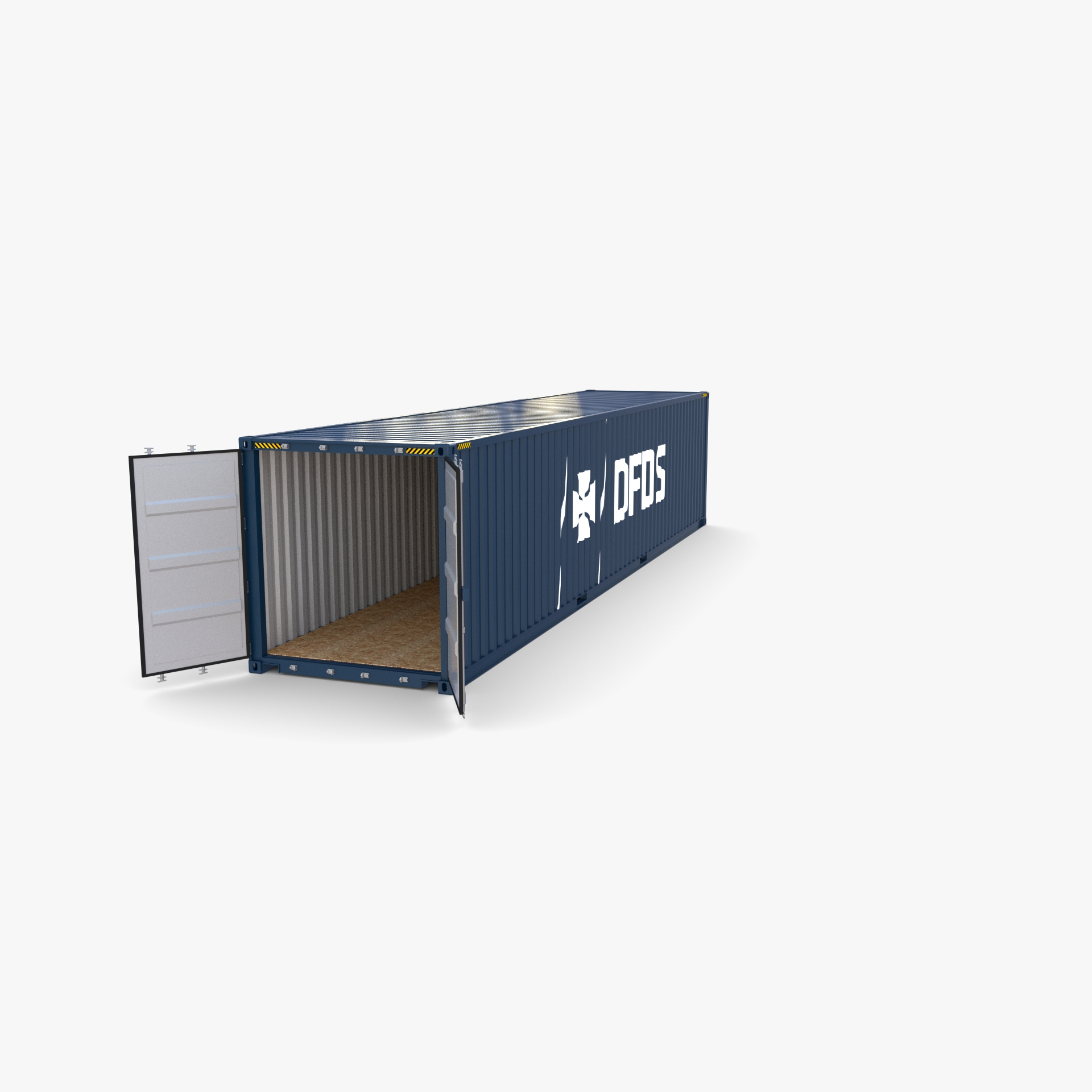 3D 40ft Shipping Container DFDS - TurboSquid 1836915