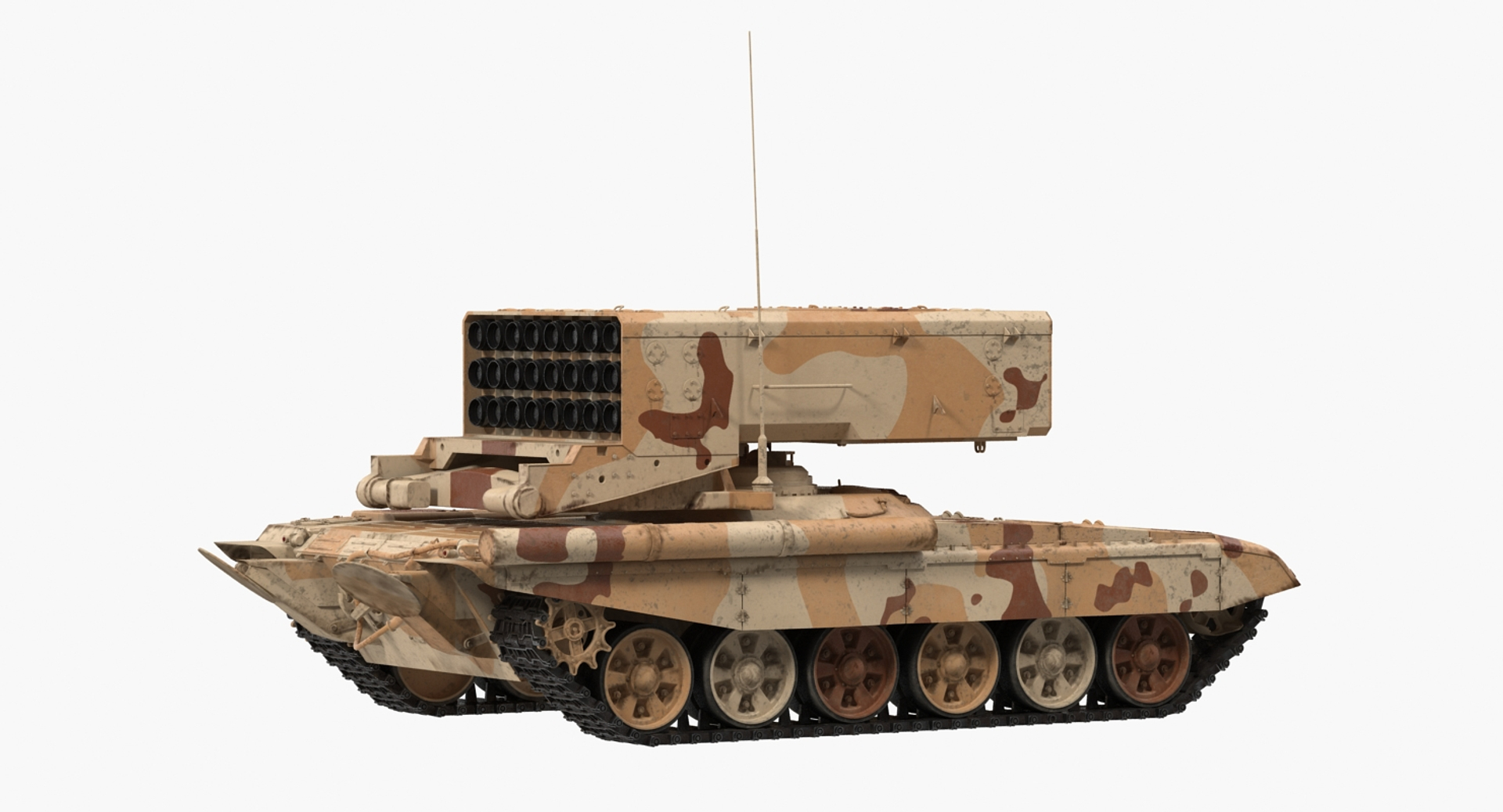 3d Model Heavy Throwing Tos-1a Desert