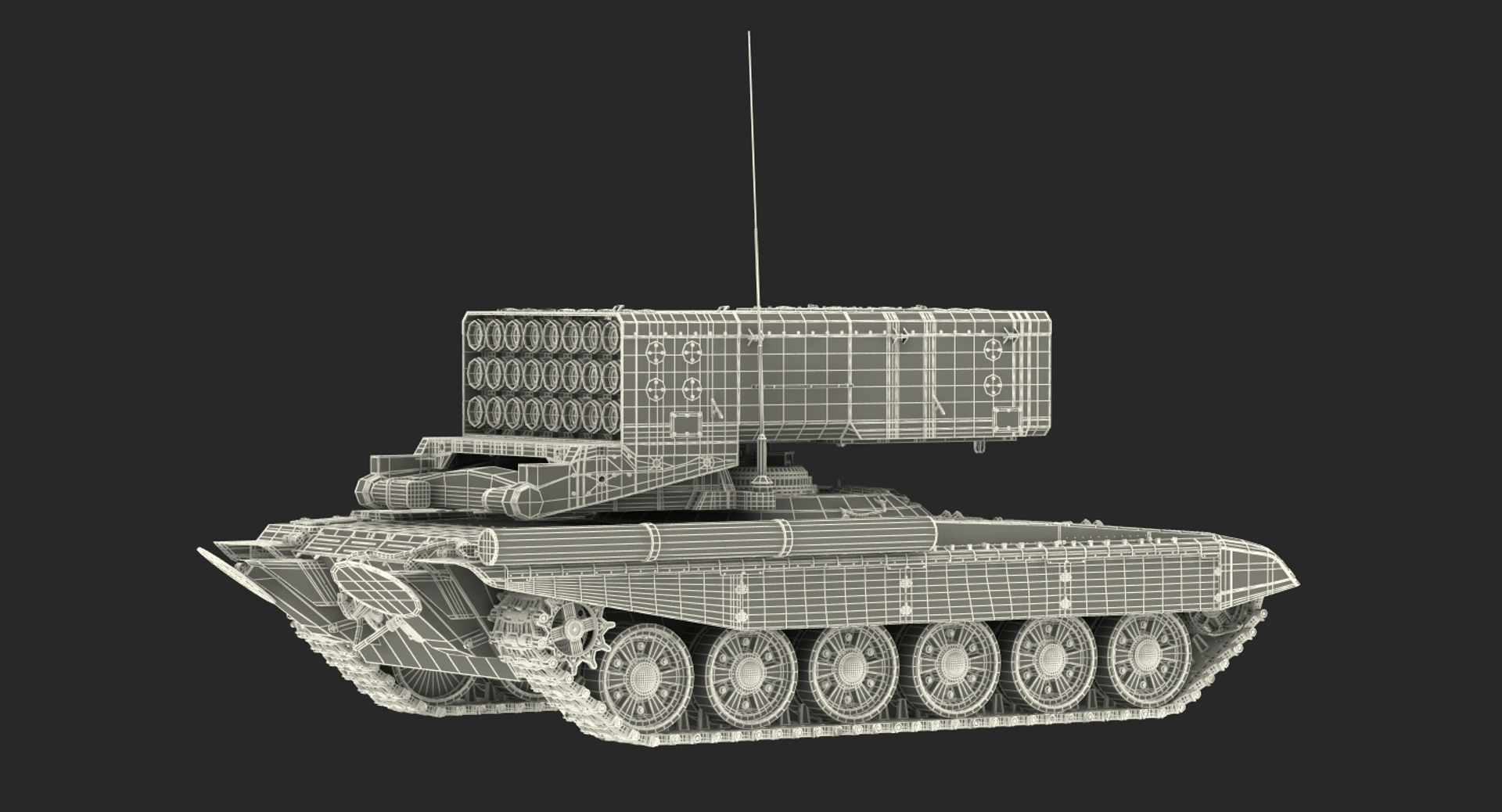 3d Model Heavy Throwing Tos-1a Desert