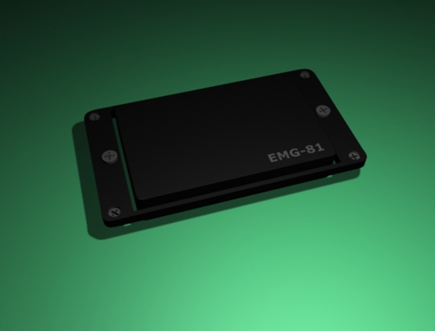 emg-81 guitar pickup 3d model