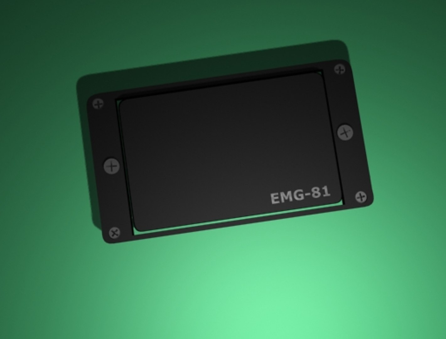 emg-81 guitar pickup 3d model