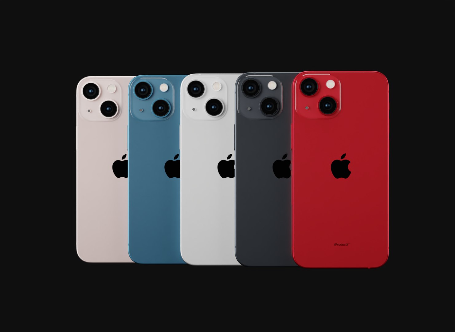 Apple IPhone 13 Mini In All Official Colros 3D Model - TurboSquid 1788542
