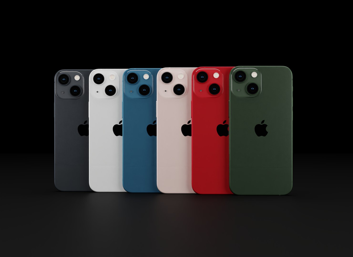 Apple IPhone 13 Mini In All Official Colros 3D Model - TurboSquid 1788542