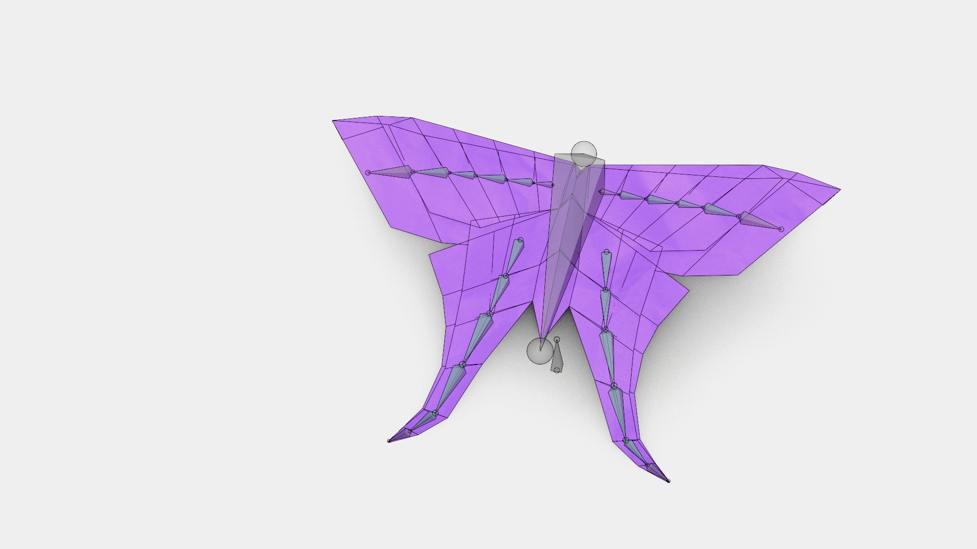 3D Model Origami Butterfly - TurboSquid 2338635