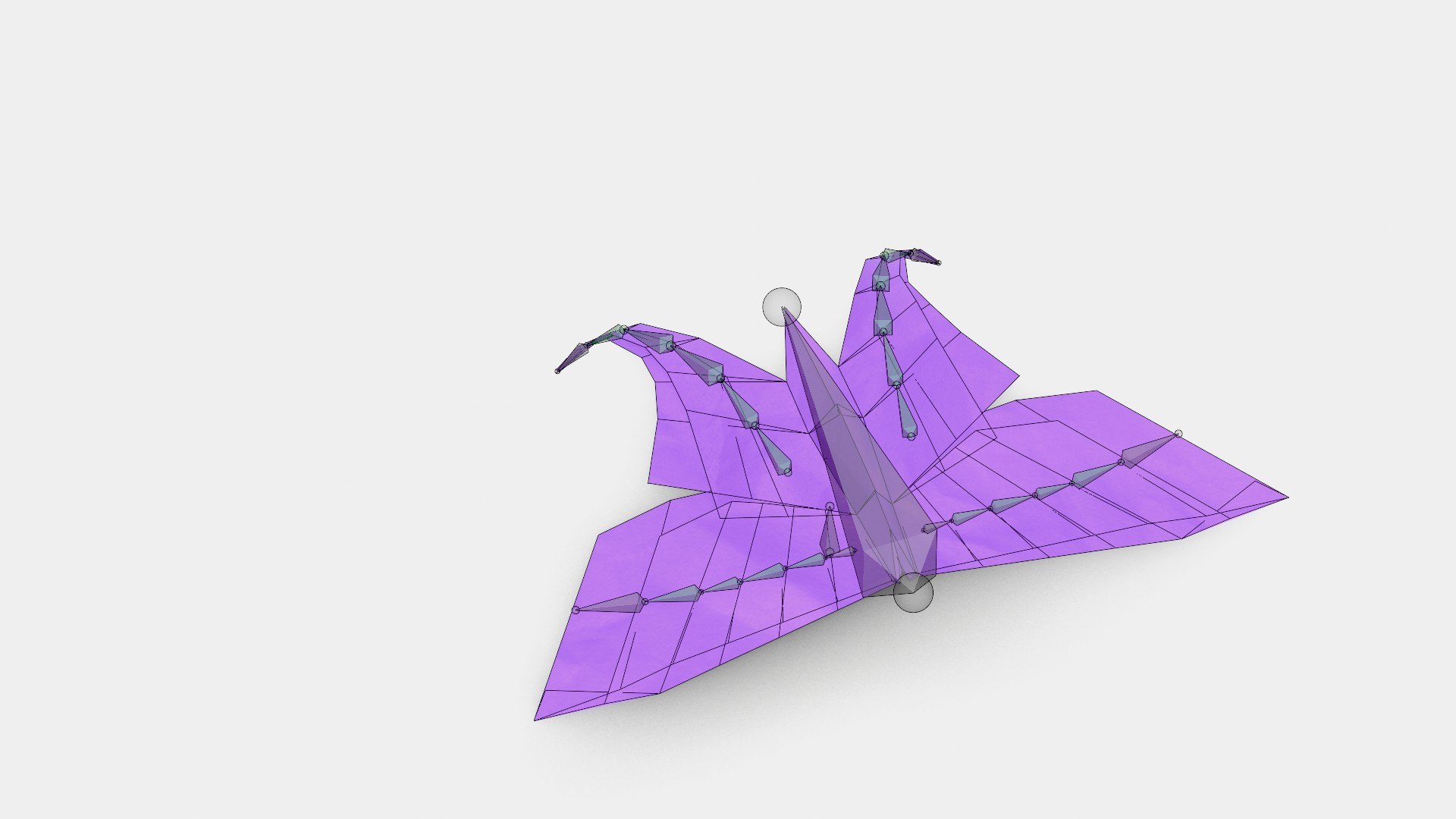 3D Model Origami Butterfly - TurboSquid 2338635