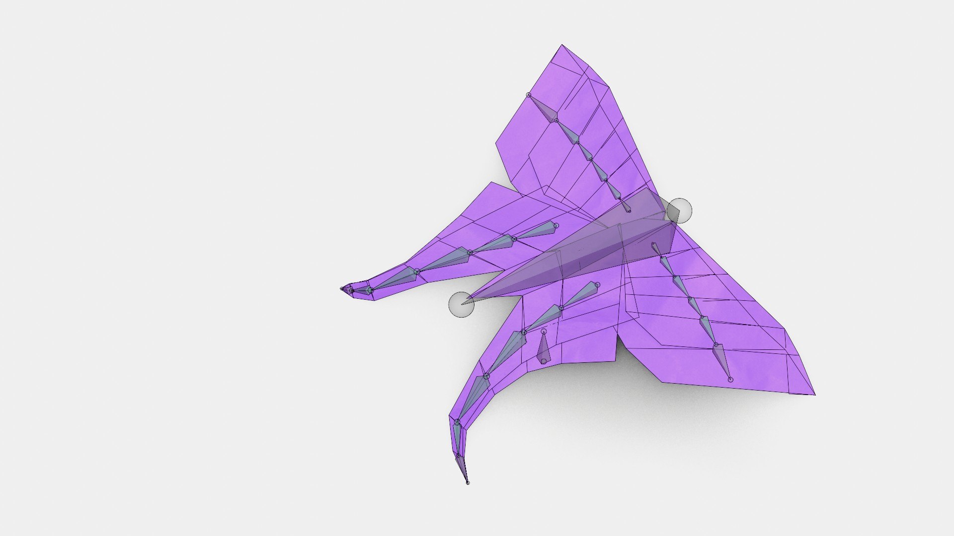 3D Model Origami Butterfly - TurboSquid 2338635