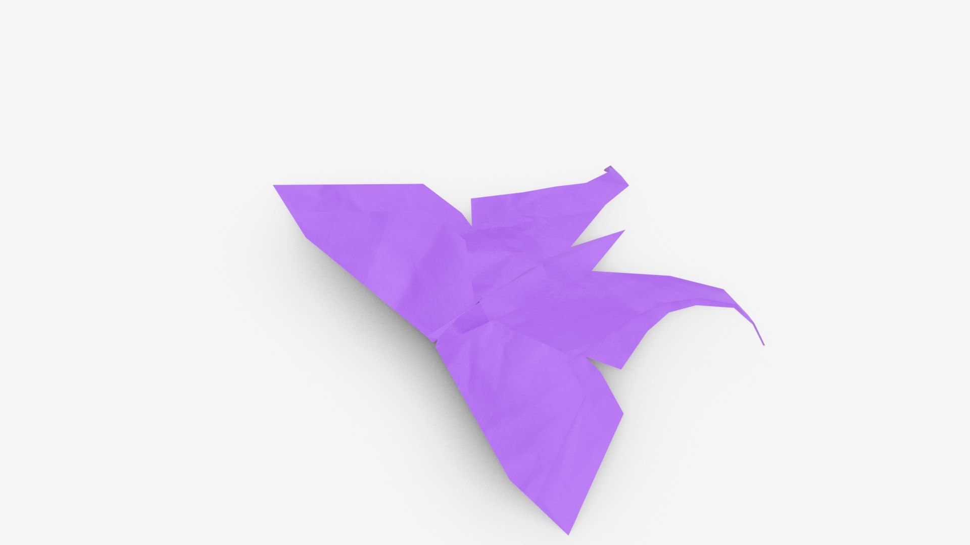 3D Model Origami Butterfly - TurboSquid 2338635