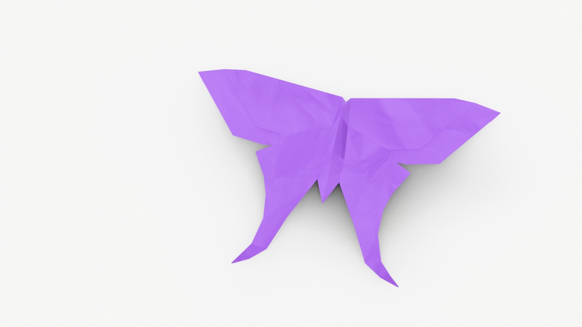3D Model Origami Butterfly - TurboSquid 2338635