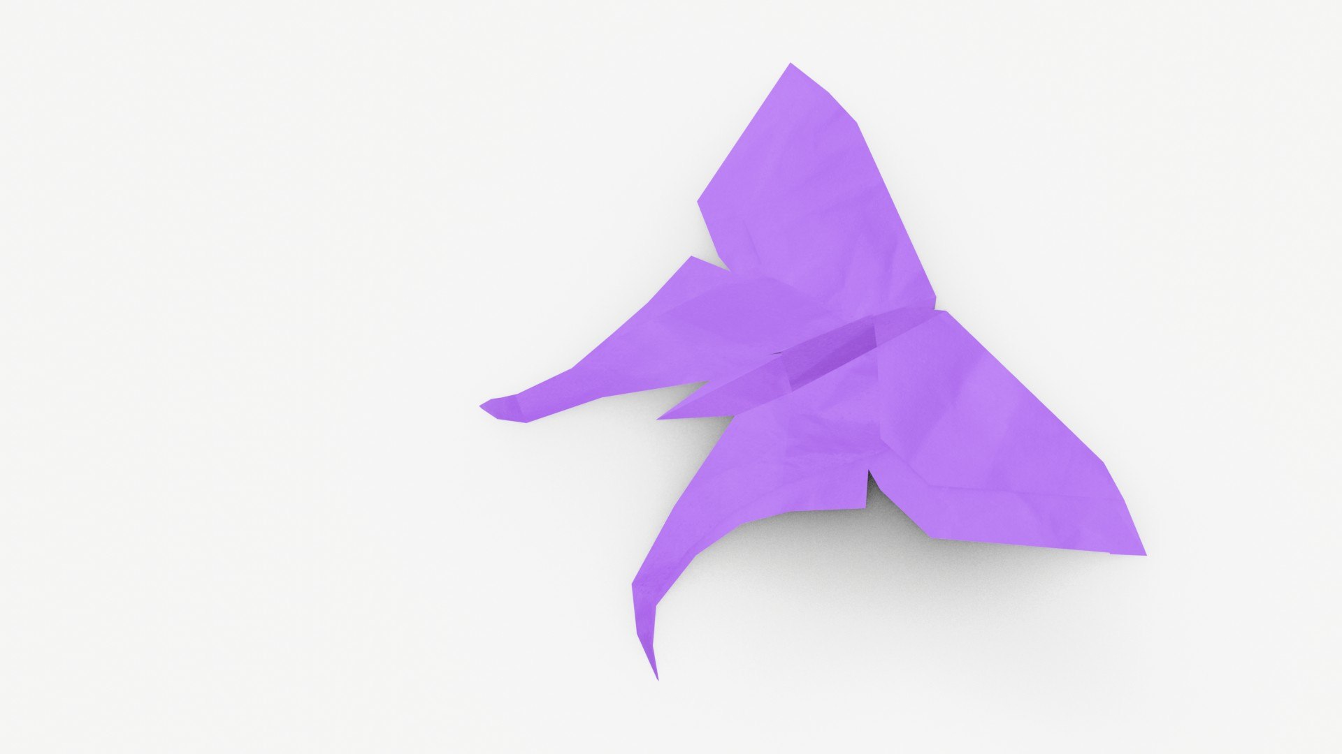 3D Model Origami Butterfly - TurboSquid 2338635