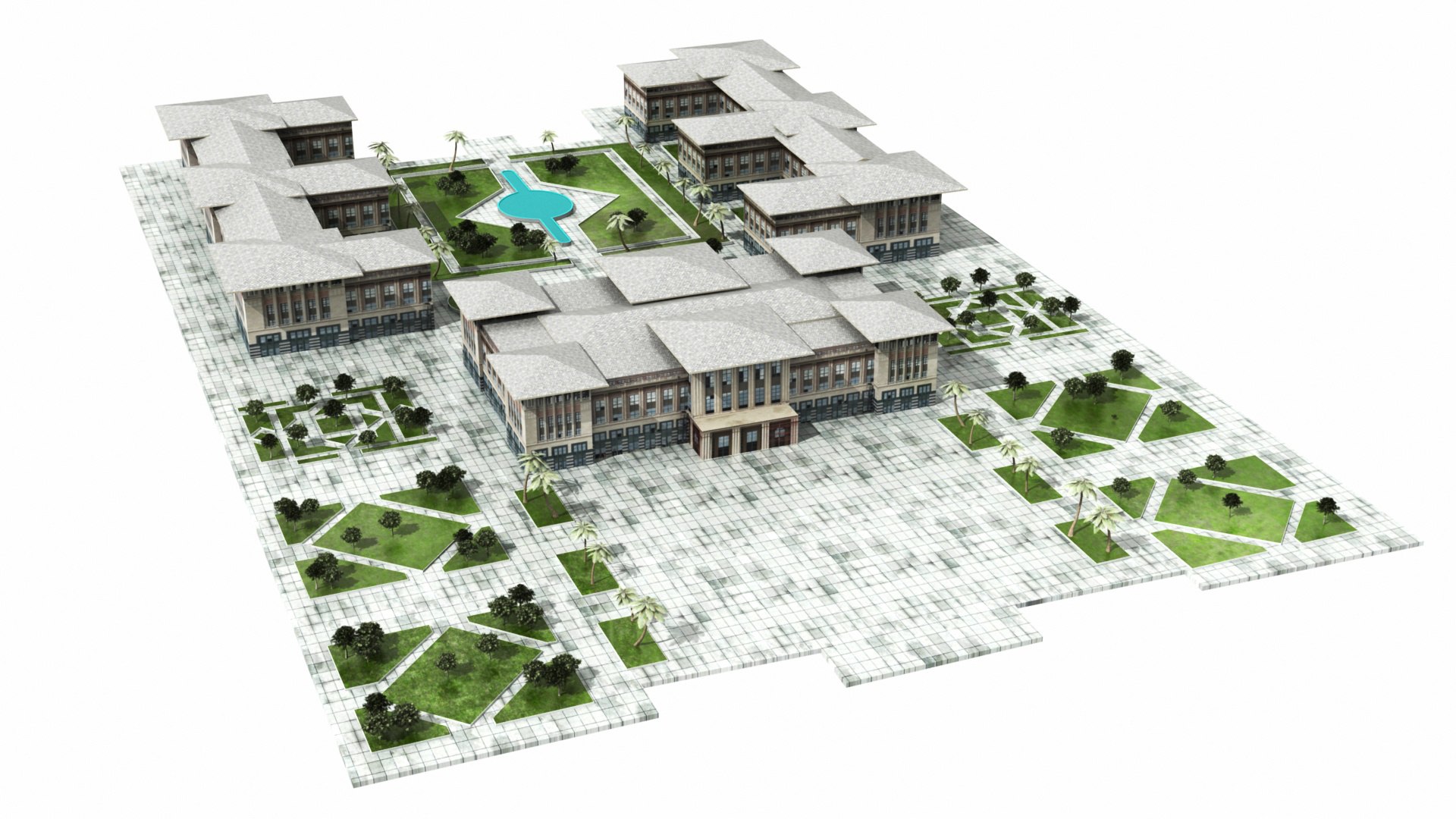 Presidency Palace 3D Model - TurboSquid 1533009
