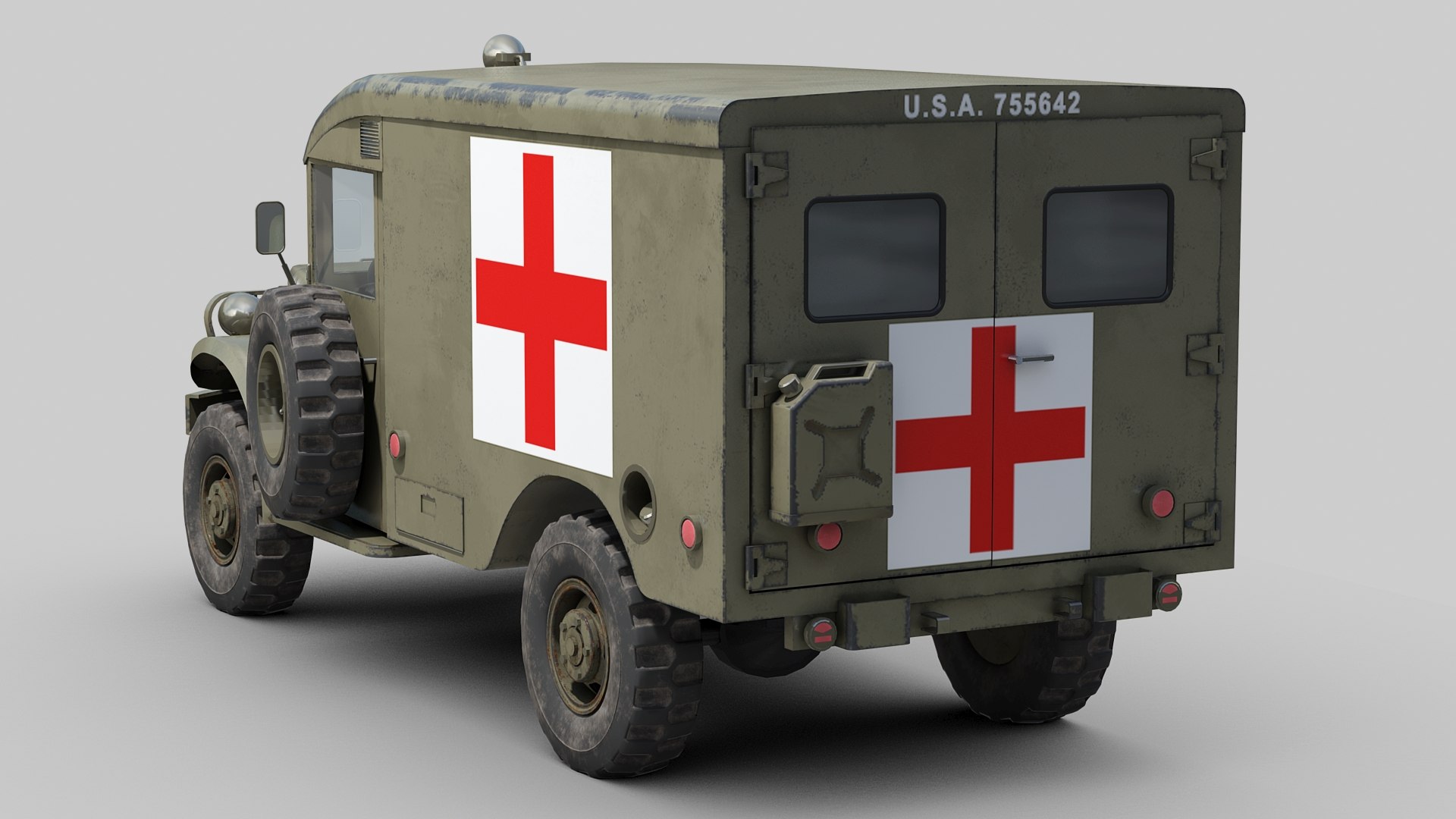 Dodge M43 Military Ambulance 3D Model - TurboSquid 1507402