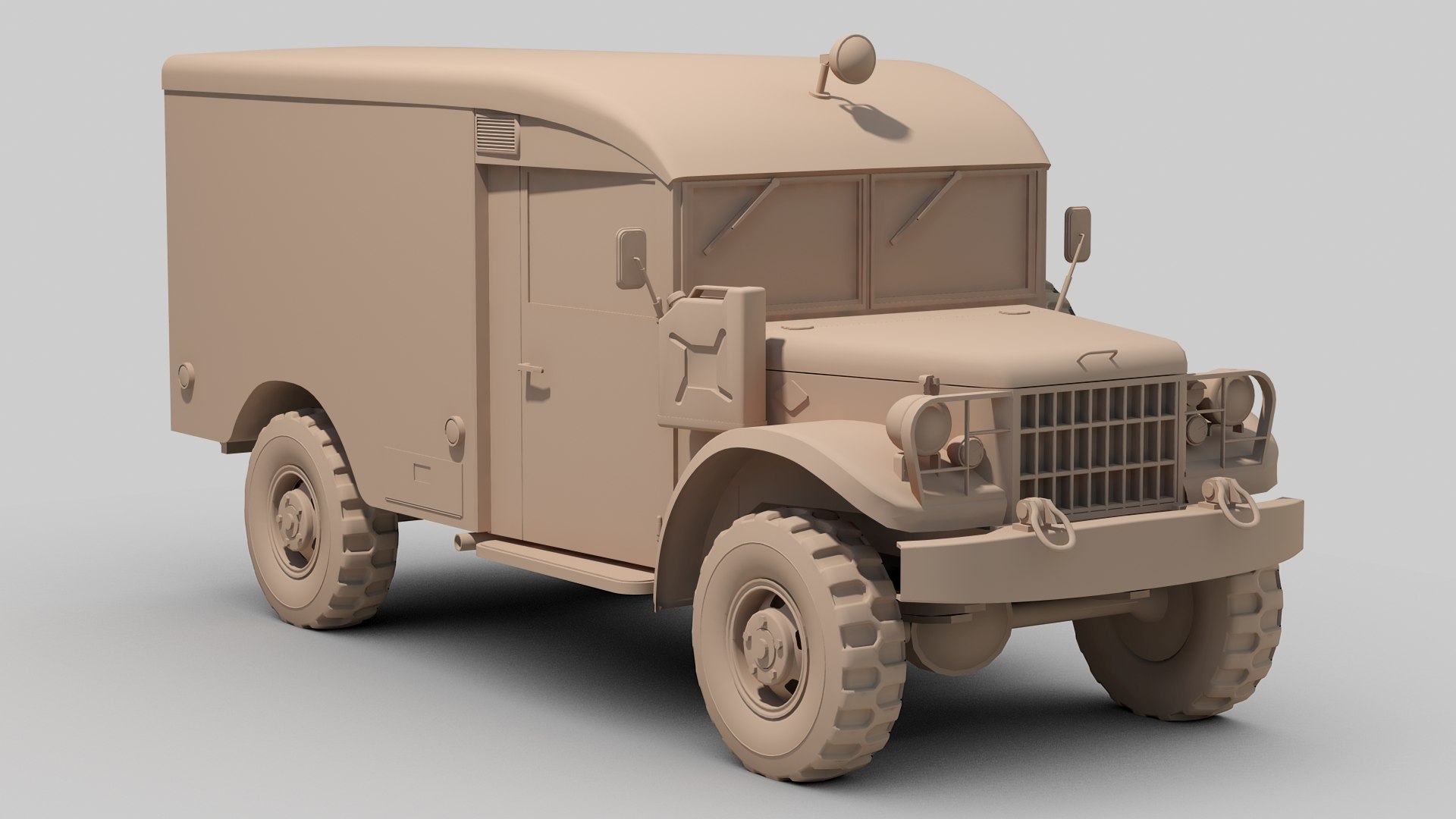 Dodge M43 Military Ambulance 3D Model - TurboSquid 1507402