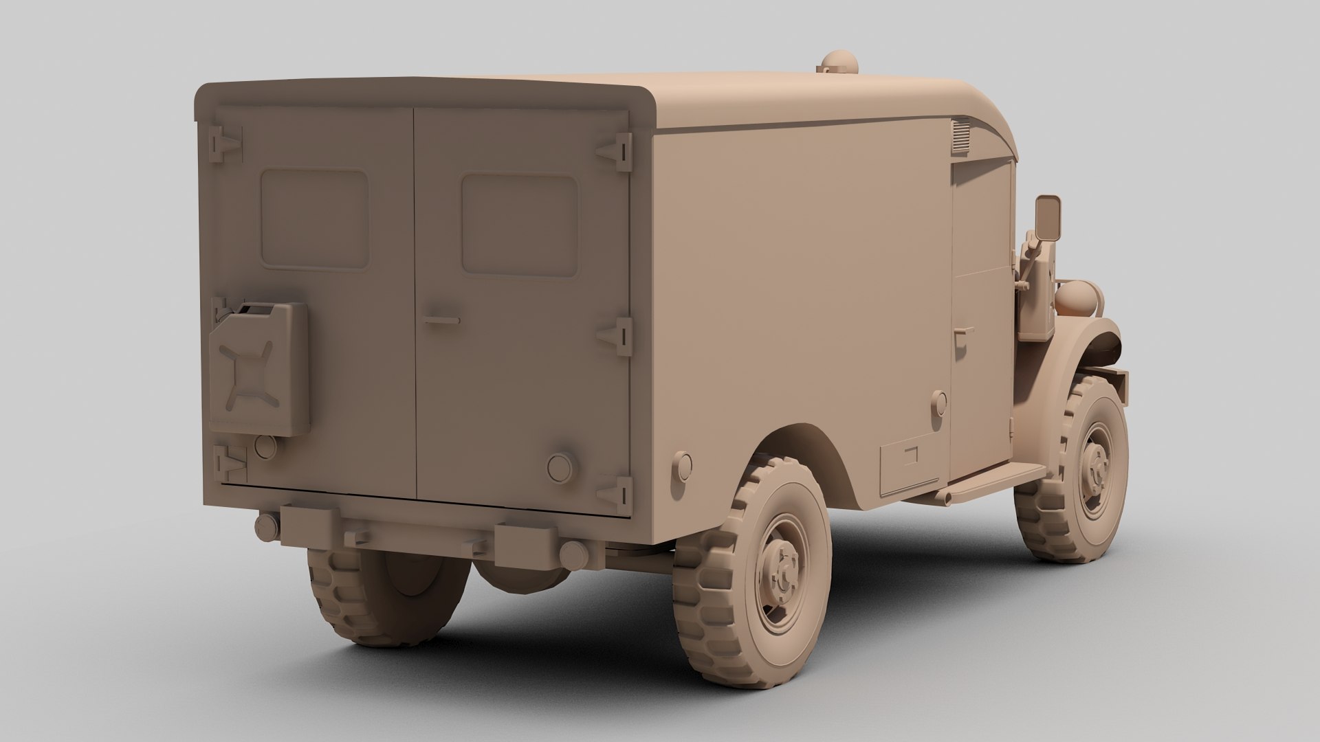 Dodge M43 Military Ambulance 3D Model - TurboSquid 1507402